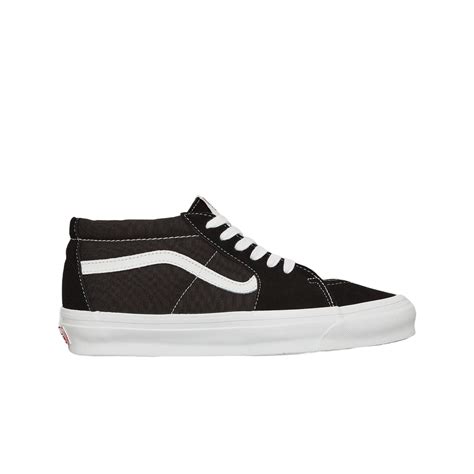 반스 볼트 OG 스케이트 미드 LX 스웨이드 캔버스 블랙 Vans KREAM