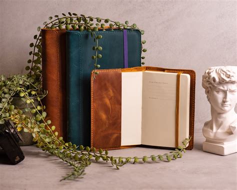 Personalized Leather Journal Cover Personalized Notebook Etsy