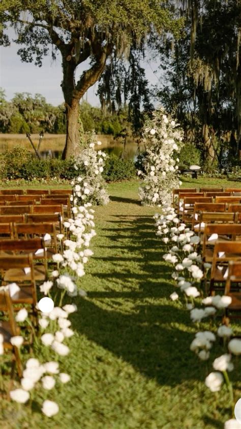 Outdoor Ceremony Decor Wedding Aisle Decorations Outdoor Wedding Ceremony Aisle Wedding