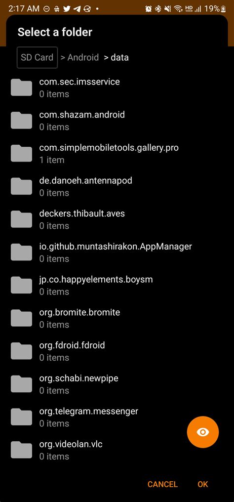 documentsui file access prompt for app specific directories android