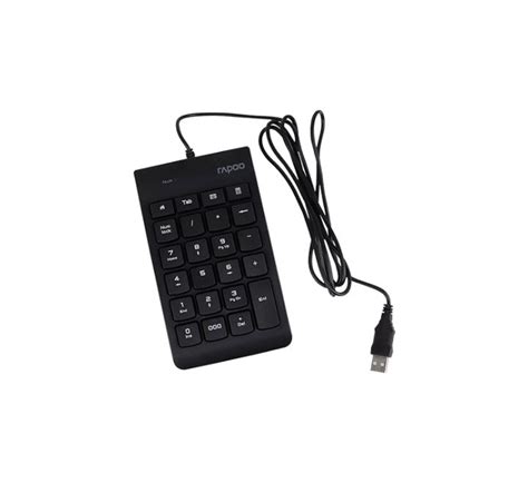 Rapoo K10 Wired Numeric Keypad Black Mm