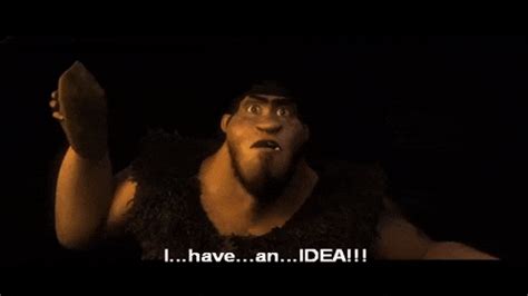 I Have An Idea Croods GIF – I have an idea Croods Grug – Découvrez et partagez des GIF
