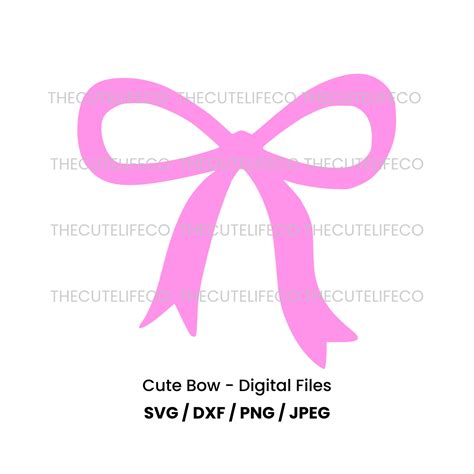 Bow Svg Laser Cut Files Bow Digital Cut File For Cricut Printable Png
