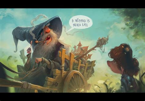 A Wizard Is Never Late By John Loren Rwholesomefantasyart