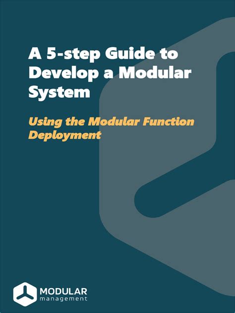 a 5 step guide to create a modular system by modular management pdf