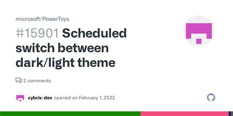 scheduled switch between dark light theme · issue 15901 · microsoft