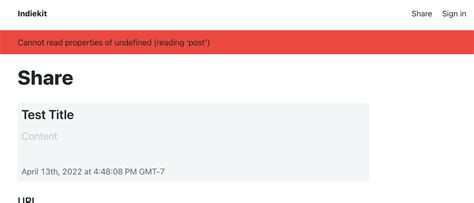 unhelpful error on missing post type · issue 423 · getindiekit