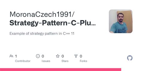 Github Moronaczech1991strategy Pattern C Plus Plus Example Of Strategy Pattern In C 11