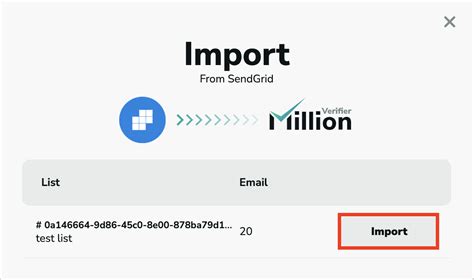 Import Emails From Sendgrid For Email Verification Millionverifier