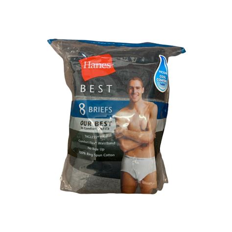 Hanes Mens Comfort Flex Waist Wicking Cool Comfort Best Briefs 8 Pack