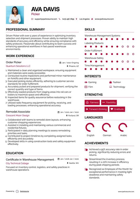 10 Picker Resume Samples And Templates For 2025