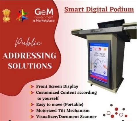 mdf digital lectern podium office at rs 170000 in berhampur id