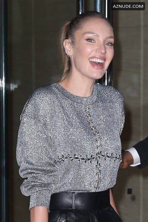 Candice Swanepoel Sexy Departs Victorias Secret Offices For The Annual