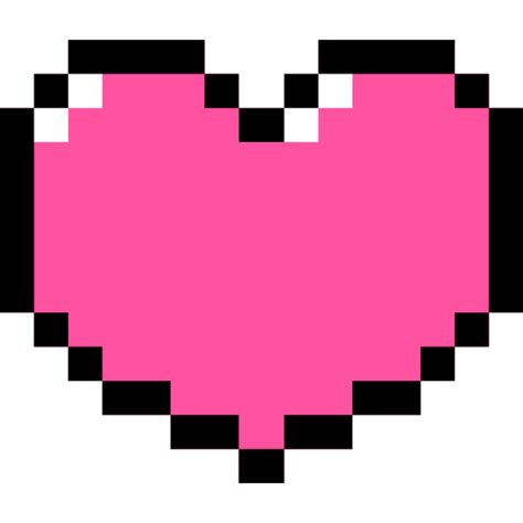 Pixelated Heart PNG Transparent Images