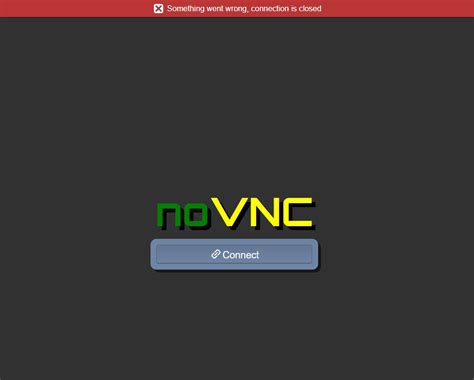 Black Page Issue Novnc NoVNC GitHub