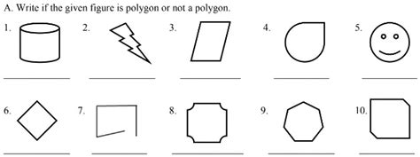 Solved Write If The Given Figure Is Polygon Or Not Polygon