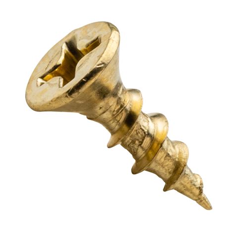 6 X 1 2 Flat Head Phillips Cabinet Hardware Mounting Screws Brass