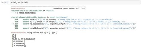 Course 1 Week 2 Assignment Exercise 8 Model Assertion Error