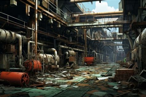 Dynamic Recycling Factory Day Generate Ai