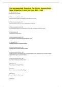 Recommended Practice For Basic Inspection New Pipeline Construction API