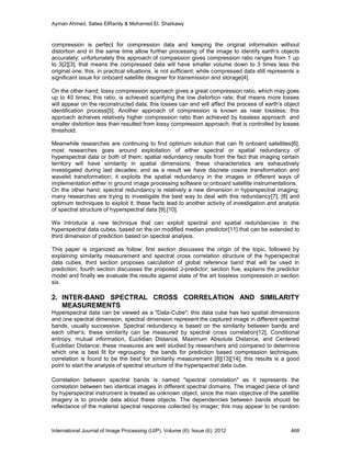 Hyperspectral Data Compression Using Spatial Spectral Lossless Coding Technique PDF