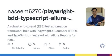 Github Naseem6270playwright Bdd Typescript Allure Framework A Robust End To End E2e Test