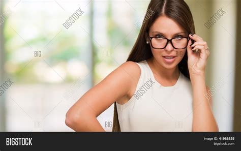 Sexy Woman Glasses Image And Photo Free Trial Bigstock