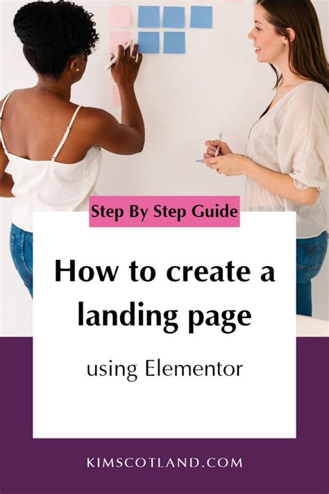 How To Create A Landing Page In Elementor Kim Scotland