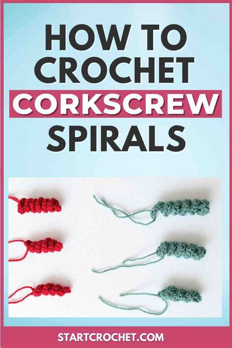 Crochet Corkscrew Spiral Pattern Step By Step Guide For Beginners