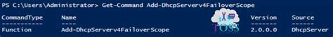Add Dhcpserverv4failoverscope Powershell Toss