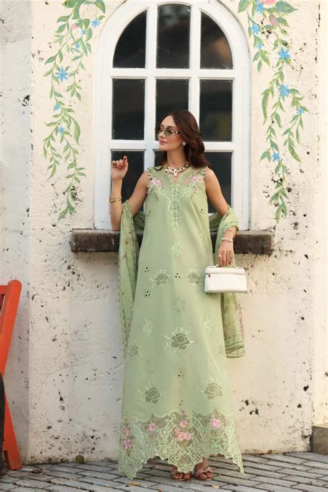 Noor Luxe Chikankari 2026 By Saadia Asad D3 A Pistachio Shop