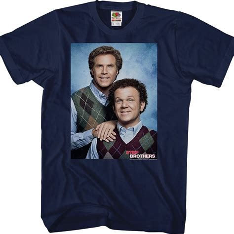 Navy Portrait Step Brothers T Shirt Step Brothers Mens T Shirt