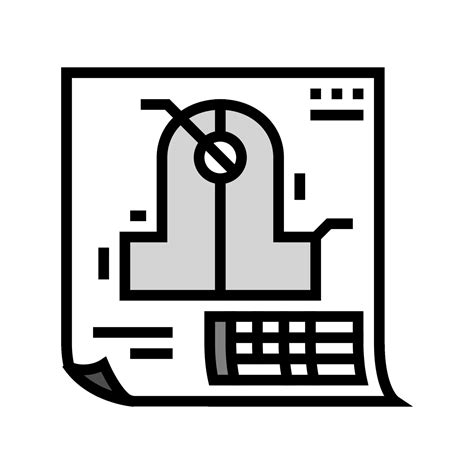 Technical Drawings Architectural Drafter Color Icon Vector Illustration