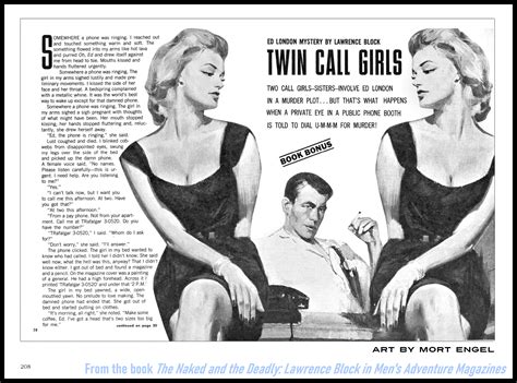 The Naked And The Deadly Lawrence Block In Mens Adventure Magazines
