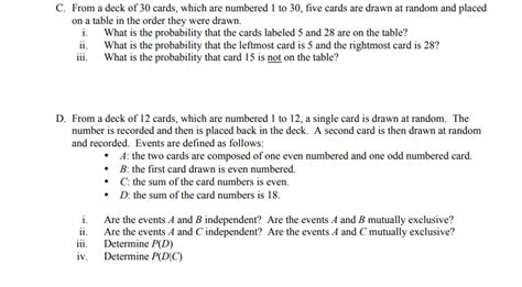 solved a for each of the following determine the number of