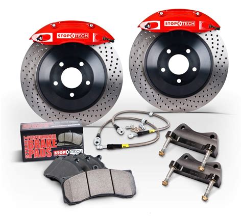 Stoptech 828935n0081 Stoptech Big Brake Kit Yellow Caliper Slotted