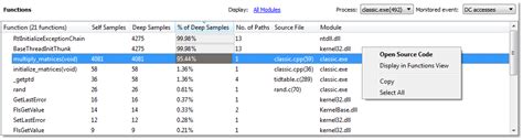 Cpu Profile Session Explorer Codexl Documentation