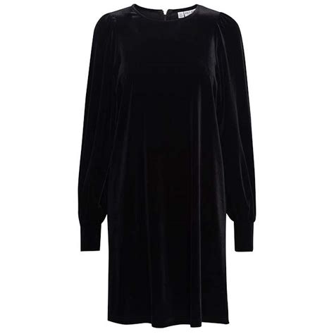 Pulz Barbara Short Dress Black Beauty Fra Happyhuntingdk