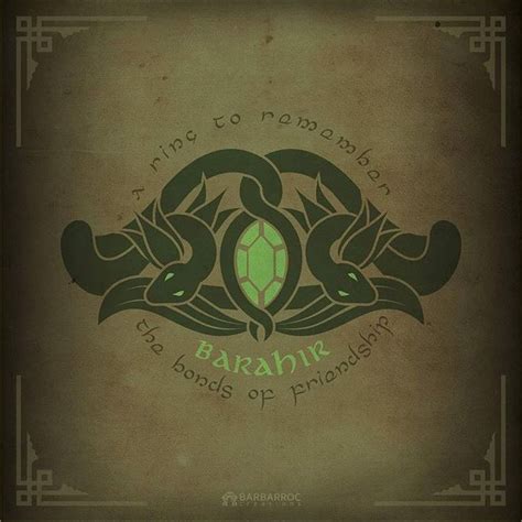 Barbarroccreations The Ring Of Barahir Lord Of The Rings Tattoo The