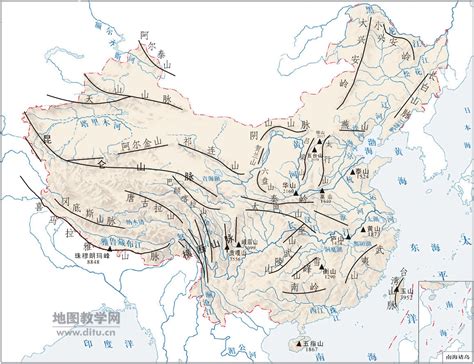 详细的中国山脉水系图，水系图越详细越好！！！百度知道