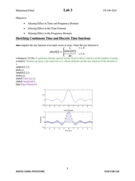 lab 3 100 dsp download free pdf sampling signal processing