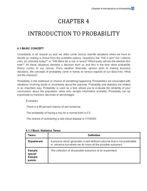Chapter Introduction TO Probability Chapter Introduction To Probability CHAPTER Studocu