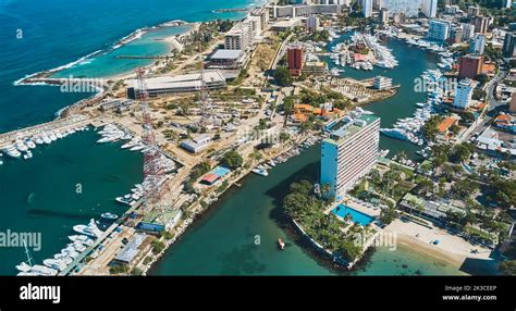 Aerial View Of Amazing Boats At Sunset Top View From The Drone Of The