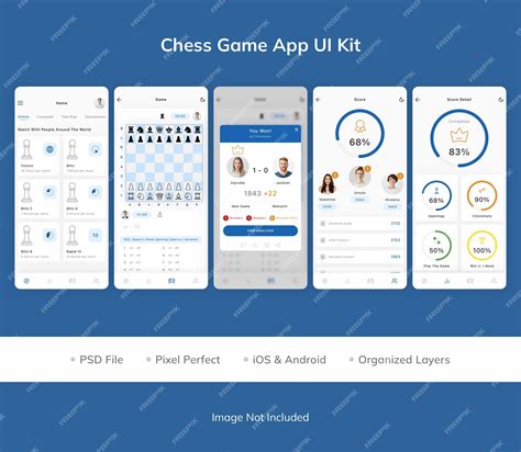 Premium Psd Chess Game App Ui Kit