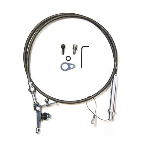 Gm Th350400 Braided Stainless Steel Flexible Kickdown Cable Kit