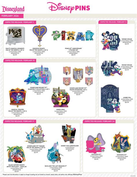 February 2026 Disney Parks Pin Preview Disney Pins Blog