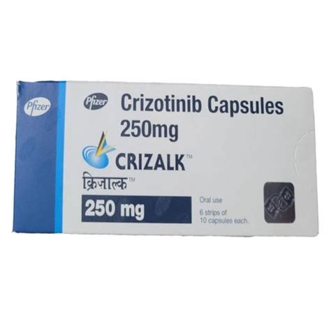 Crizalk Crizotinib Capsule Pfizer 6 Strip At Rs 250box In Nagpur