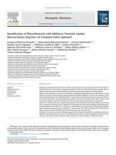 pdf identification of phytochemicals with inhibitory potential