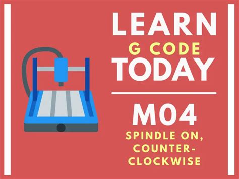 Quick Guide To The M04 Cnc Code Spindle On Counterclockwise