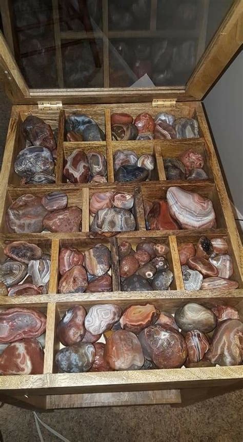 End Table Agate Display Rock Collection Display Mineral Collection